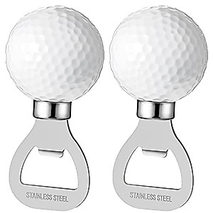2 Pieces Golf Ball Bottle Opener, Beer Bottle Opener Funny Gifts for Men Women Novelty Items for Golf Lover Beer Enthusiast