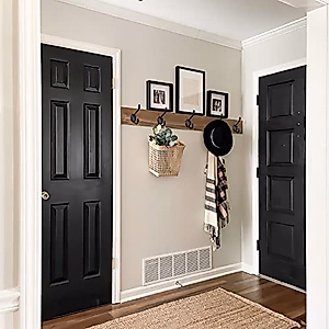 rumdraw Black Cast Iron Rustic Wall Hooks, Wall Hooks, Wall Hooks for Hanging Hats, Coats,Wall Hooks Heavy Duty