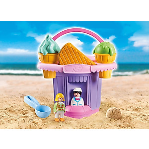 Playmobil 9406 Ice Cream Shop Sand Bucket, Multicolor
