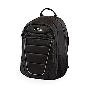 Fila Argus 5 Laptop Backpack, Black/Grey, One Size