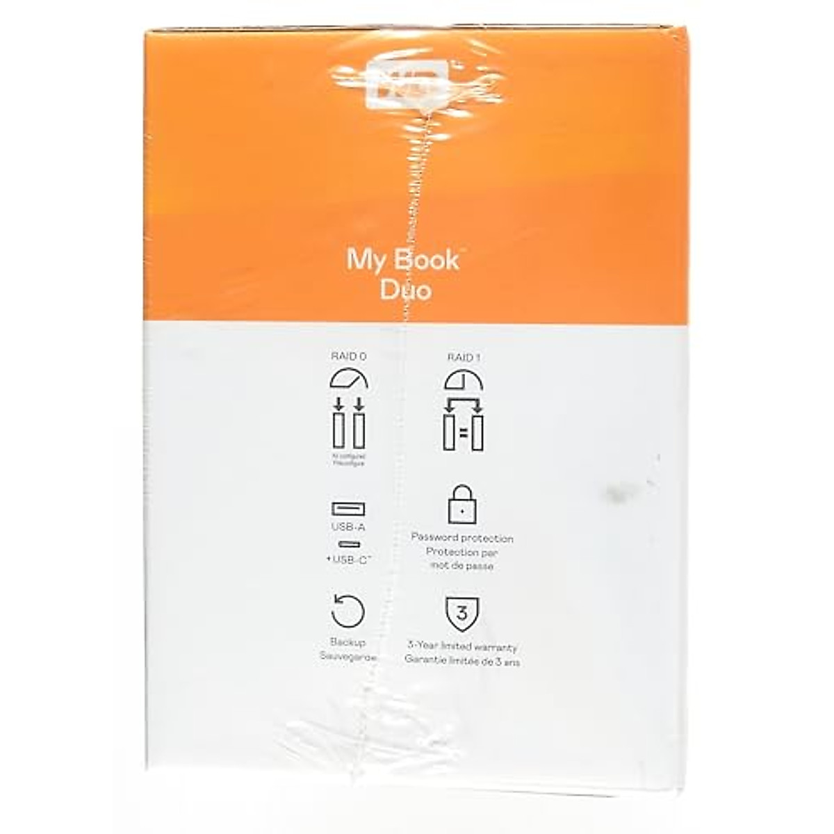 Western Digital 28 TB My Book Duo Desktop RAID USB 3.1 External Hard Drive and Auto Backup Software, Black