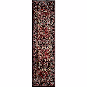 SAFAVIEH Vintage Hamadan Collection 2'3" x 18' Red / Multi VTH215A Oriental Traditional Persian Non-Shedding Living Room Bedroom Runner Rug