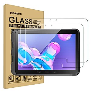 Orzero (2 Pack) Tempered Glass Screen Protector Compatible for Samsung Galaxy Tab Active4 Pro 2022/Galaxy Tab Active Pro 10.1 inch 2019 SM-T540/T545/T547, HD 9 Hardness Anti-Scratch Full-Coverage