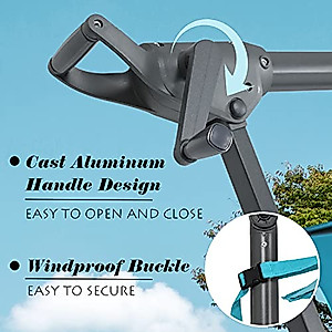 BPS Patio 10FT Off-set Hanging Umbrella Aluminum Cantilever Umbrella,Waterproof UV Protection Outdoor Umbrella with Ventilation for Backyard/Garden
