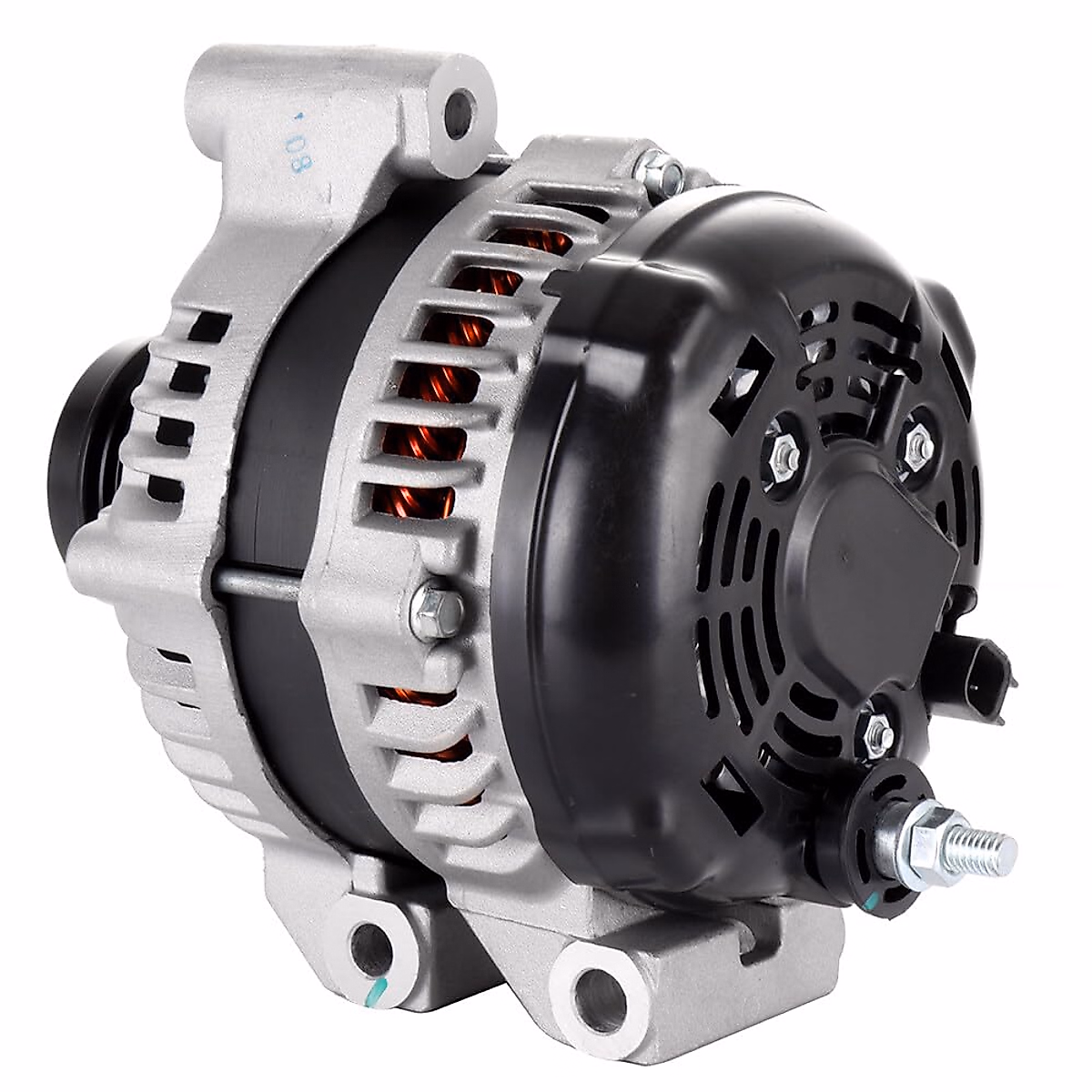 SCITOO Alternator Fits for Chrysler 200 11-14, Town & Country 11-16 & for Dodge Avenger 11-14, Grand Caravan 11-20, Journey 11-19 & for Ram C/V & for VW for Routan, V6 3.6L 12V 160A CW 6 Groove 11570