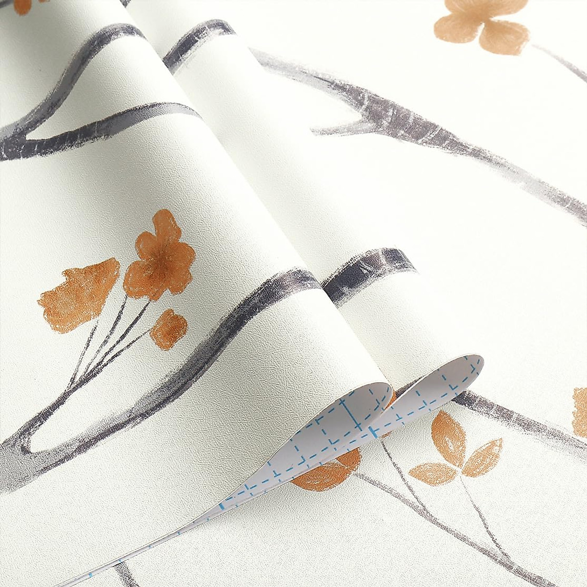 Timeet Peel and Stick Wallpaper Boho Floral Wallpaper Tree Contact Paper Removable Wallpaper 16.14"x118.11" Self Adhesive Wallpaper for Walls Covering Vinyl Roll