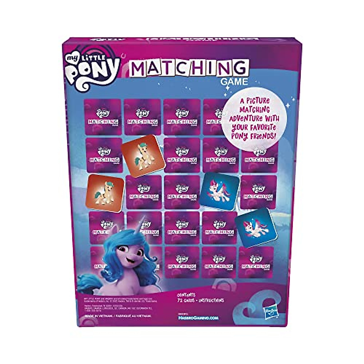 Hasbro Gaming My Little Pony Matching Game for Kids | 1+ Players | Preschool Board Games for Clasroom | Back to School Gifts | Ages 3+