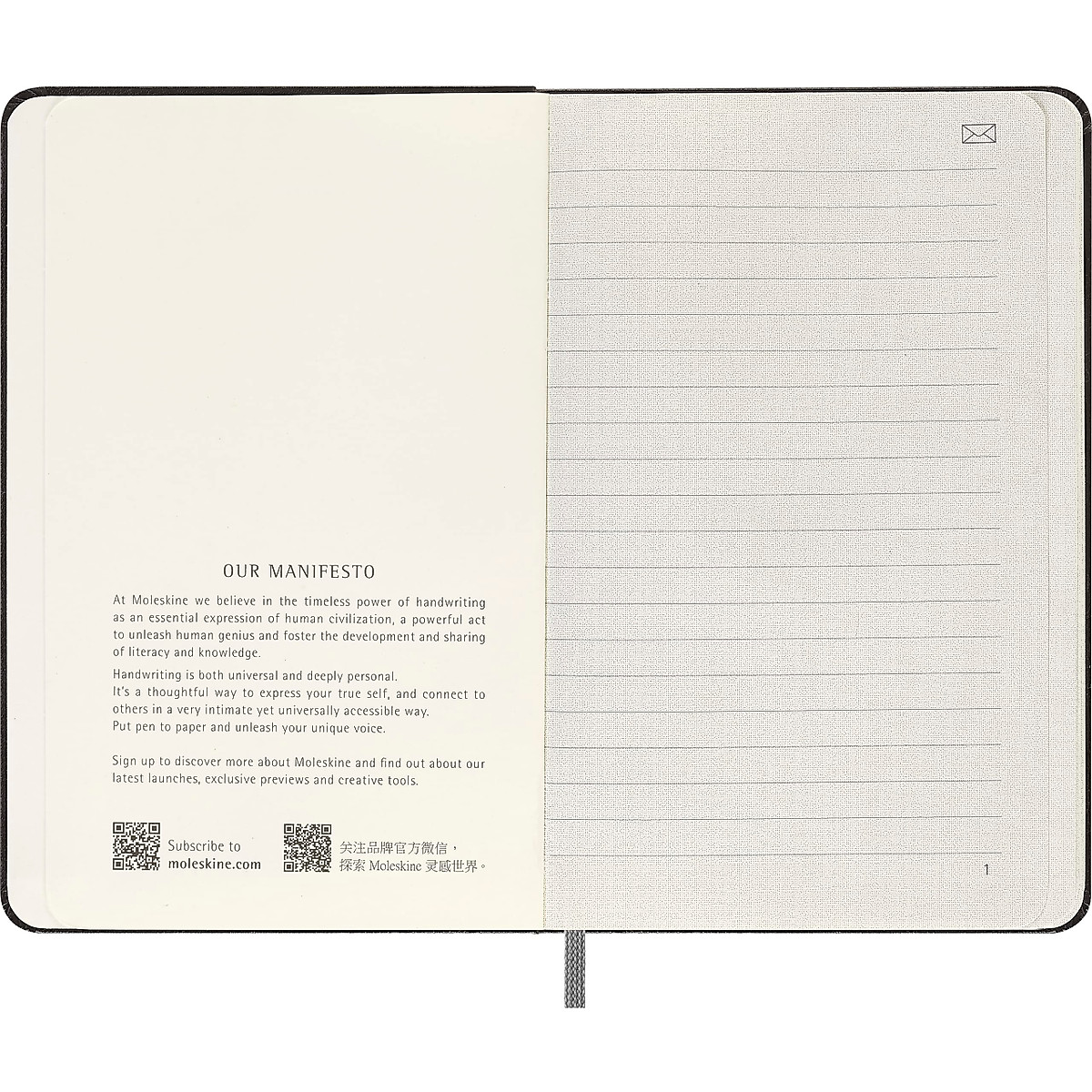 Moleskine Smart Notebook, Pocket, Ruled, Black, Hard Cover (3.5 x 5.5)