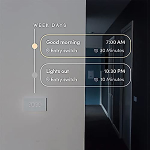LIFX Smart Switch, 4 Button in-Wall Wi-Fi Smart Touch Glass Switch (White)