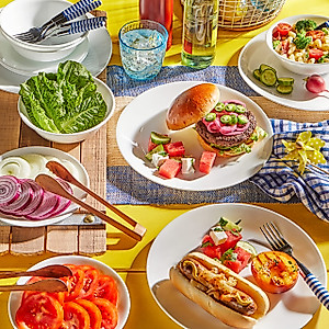 Corelle Vitrelle 4-Pieces 18-Oz Soup/Cereal Bowls, Chip & Crack Resistant Glass Dinnerware Set Bowls, Winter Frost White