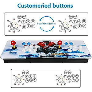 Best brose26800 Classic Arcade Game Machine 2 Players Pandoras Box 11 1280x720 Full HD Video Game Console with Arcade Joystick Support HDMI VGA Output (Black)