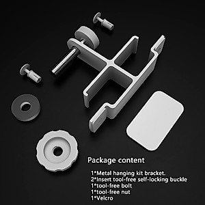 Tool Free Mounting Bracket for myQ Chamberlain Garage Smart Hub (MYQ-G0401-ES),No Drilling, No Tools, Install Damage-Free, Mounted on Garage Door Opener Hanging(1, White)