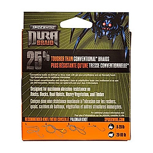 Spiderwire Braid 80lb DuraBraid, 150yd | 137m Fishing Line, Moss Green, 1 ct.