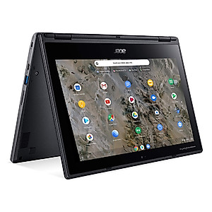 Acer Chromebook Spin 311 R721T-62ZQ 11.6" Touchscreen 2 in 1 Chromebook - 1366 x 768 - A-Series A6-9220C - 4 GB RAM - 32 GB Flash Memory - Shale Black - Chrome OS - AMD Radeon R5 Graphics - in-pl