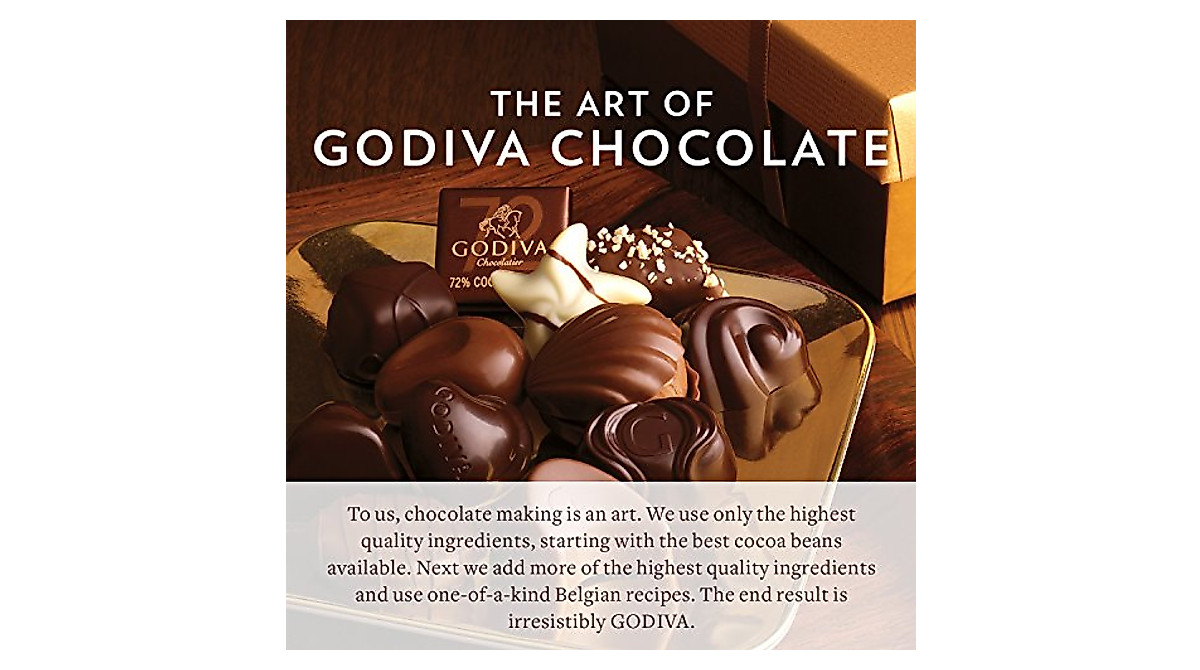 Godiva Red Ribbon Chocolate Gift Box - Perfect for Valentine's Day