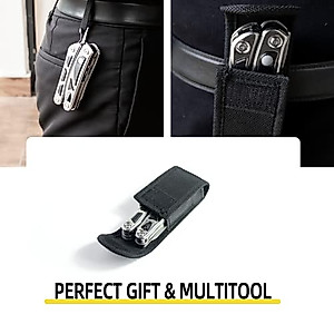 T TOVIA 12 in 1 Multitool Pliers Folding Knife Multi Cable Wire Cutter Stripper Camping Hunting Multitool with Carabiner