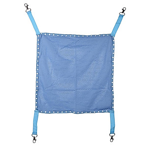 Yosoo Cat Cage Hammock, Comfortable Pet Hanging Bed Breathable Mesh, for Cute Small Pet Cat Dog Animals Sleep Pad (S, Blue)