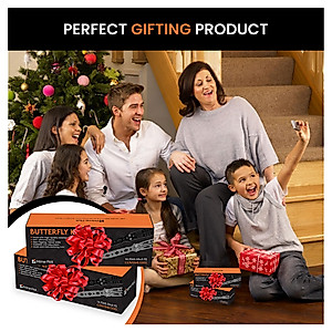 Butterfly Knife, Balisong Trainer Unsharpened Blade, 2 Practice Knives Set with Pouches Fully safe Not Real Blades