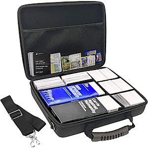 Lumus&Solem Extra Large Game Card Case for 2300-2500+ Cards, Suitable for The Expansion of C.A.H Game Cards and All Other Card Games（Black