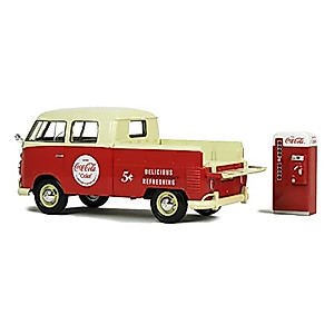 Coca-Cola 1/24 1963 Volkswagen Type 2 T1 Pickup with Metal Vending Machine