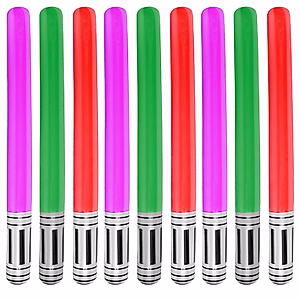 12Pcs Inflatable Lightsaber Swords for Star Wars Themed Cosplay Party,Halloween/Christmas Party Bags Stocking Stuffers Favors Inflatable Games Toys Gifts for Kids Adults