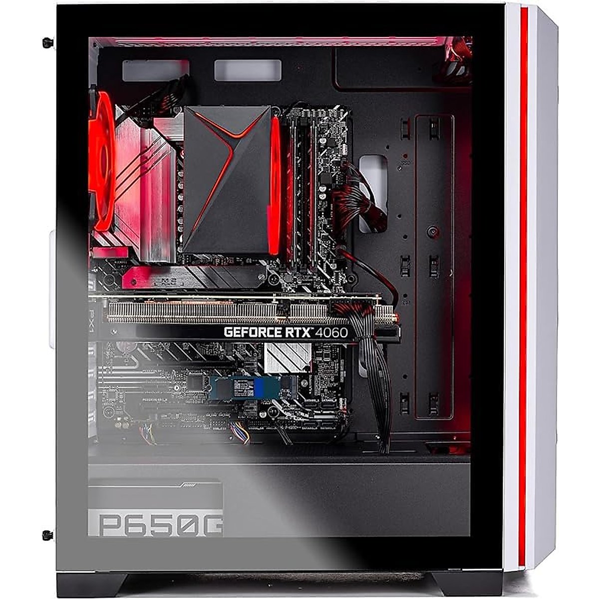 Skytech Chronos Gaming PC Desktop – Intel Core i5 12400F 2.5 GHz, NVIDIA RTX 4060, 1TB NVME SSD, 16GB DDR4 RAM 3200, 650W Gold PSU, 11AC Wi-Fi, Windows 11 Home 64-bit