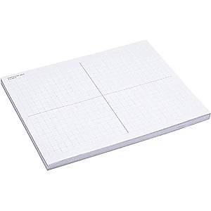 Single Sided X-Y Axis Mat, Teaching Supplies (9 x 11 in, 100 Sheets)