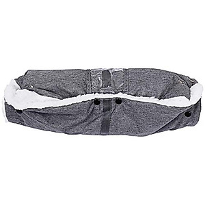 Kisangel Stroller Hand Winter Warmer Gloves Stroller Jogger Plush Warm Gloves Windproof Pram Handlebar Cover Mitten Bunting Bag for Buggy Pushchair Pram