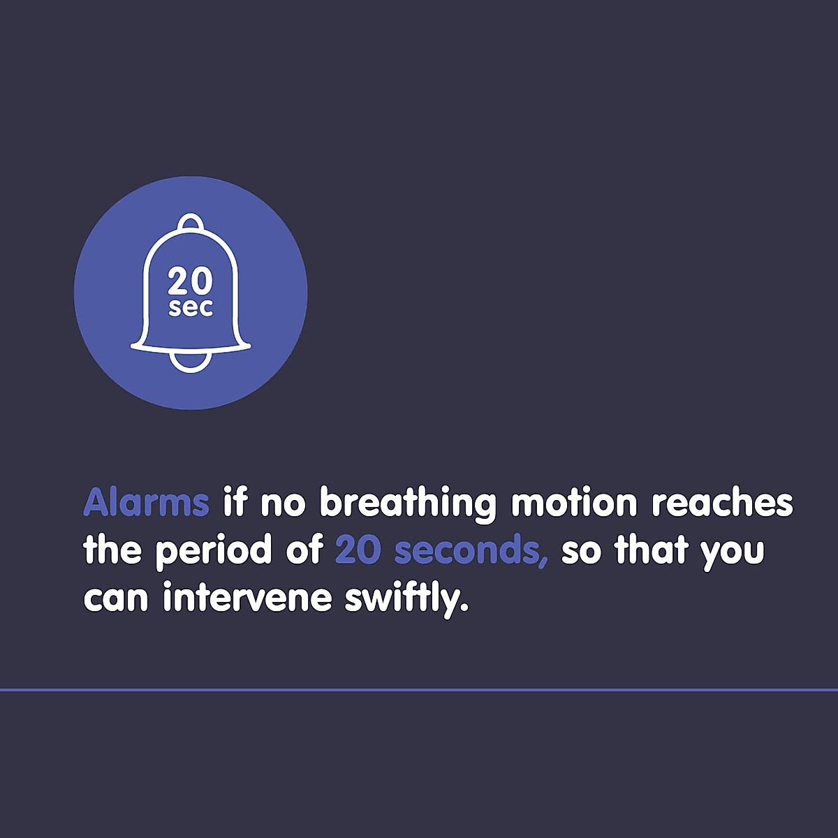 PICO 2 by SNUZA - Breathing & Sleep Baby Monitor. Smart Phone App or as Stand Alone Unit. Track Abdominal Motion, Body Position and Skin Temperature. Alarm and Wake-Up Vibration for Safer Sleeping.