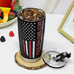 Gifts for Brothers - 20oz Best Brother Ever Tumbler Gifts for Men - Birthday Gift for Brother from Brother - Cool Gifts for Big Brother - Christmas Gifts Ideas for Brother from Sister, 1 Piece