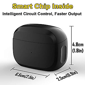 Lopnord Charging Case Compatible with Jabra Elite Active 65t / Elite 65t, Replacement Charger Case Only, Earbuds Protective Substitute Cover(Earbuds not Included) (Black)