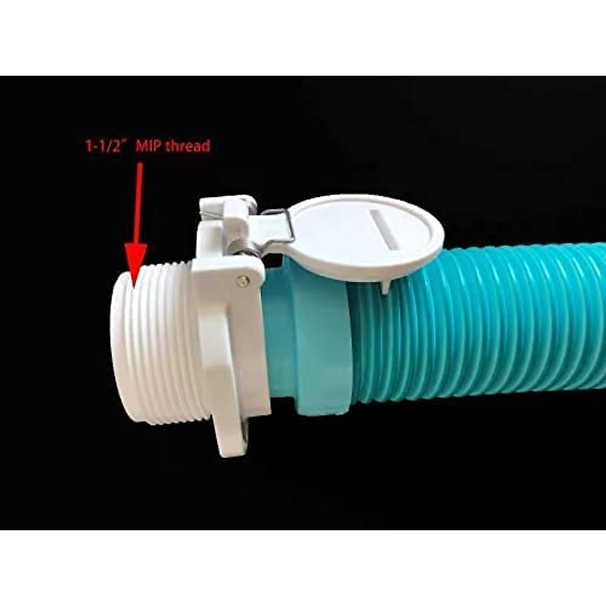 ATIE W400BWHP, GW9530 White Free Rotation Pool Vacuum Vac Lock Safety Wall Fitting Replacement for Zodiac, Hayward, Pentair Suction Pool Cleaners (2 Pack)