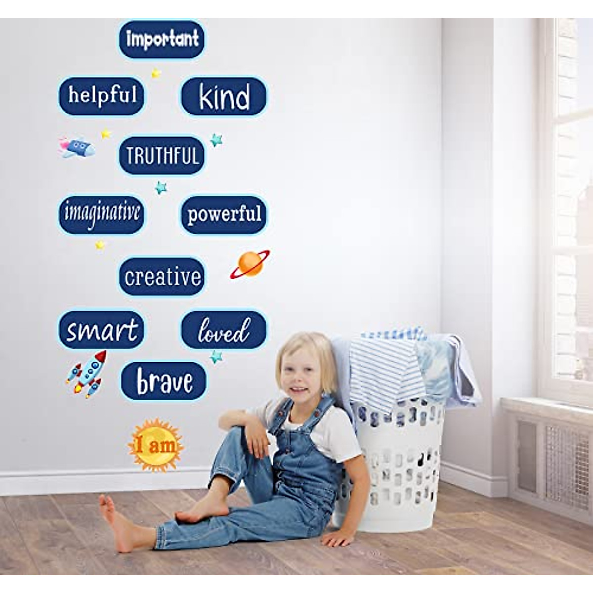 Inspirational Quotes Floor Decals Motivational Game Stickers Positive Saying Wall Decals Peel and Stick Wallpaper for Classroom School Kindergarten Kids Bedroom Nursery Floor Wall Décor