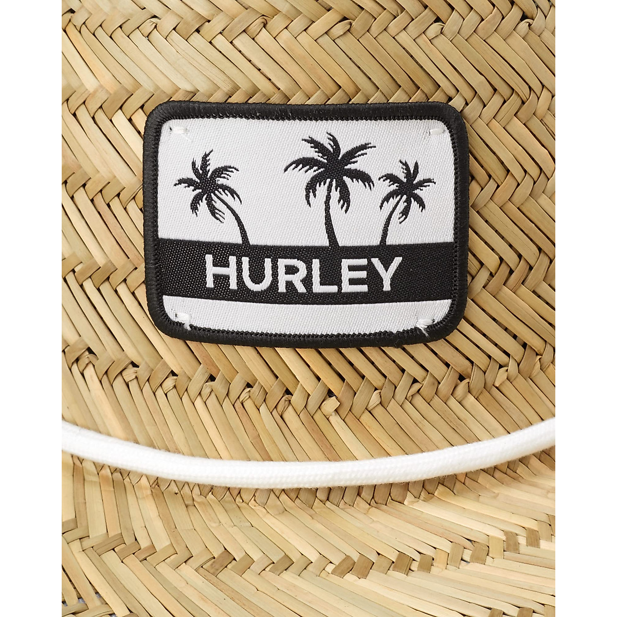 Hurley Women's Sun Hat - Medium Brim Real Straw Hats for Women with Chin Strap, Melon Tint