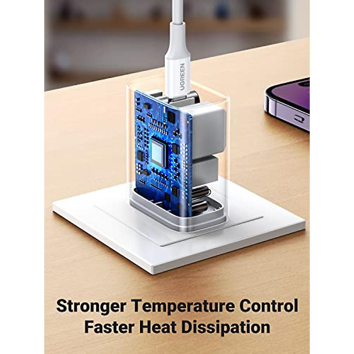 UGREEN 30W USB C Wall Charger - PD Fast Charger USB-C Power Adapter Compatible for MacBook Air, iPhone 14/14 Pro/13 Pro/13 Pro Max, Galaxy S22 Ultra/S21/S20, iPad Mini/Pro, Pixel 6, Airpods