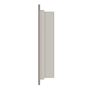 Ketcham 18" Wx 24" H Deluxe Series Recessed Mounted Bright Annealed Stainless Steel Framed Single Door Medicine Cabinet
