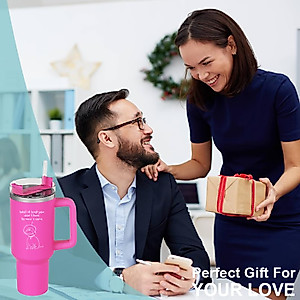 40 oz Stainless Steel Tumbler with Handle - Self Care Gift for Women - Insulated Mug for Hot & Cold Drinks - Post Surgery, Hysterectomy, Chemo, Cancer, Get Well Soon Gift Basket Alternative