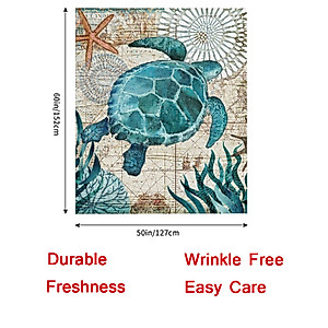 Sea Ocean Turtle Flannel Fleece Throw Blanket Lightweight Soft Warm Cozy Plush Blanket for Couch Sofa Bedroom Decorations 50"x60"