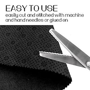 Pack of 2 Black Final Backing Cloth 72х40''– Black Vinyl Fabric Cloth Primary Tufting Cloth Backing Fabric Non Slip with Plum Blossom Pattern Tufting Fabric Rug Backing for Tufting Rug Making Supplies