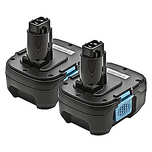 ExpertPower 2 Pack Replacement Battery for De-Walt DC9182, DC9181, DC9180, 18V XRP Lithium Ion fits All Dewalt 18 Volt Tools