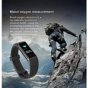 OCTANDRA Pulse VeryFit Fitness Tracker Alexa Built-in Heart Rate SpO2 Blood Oxygen Saturation Sleep Monitor Step Counter Running Pedometer 5ATM Waterproof Smart Watch for Men Women (GT Band) (Black)