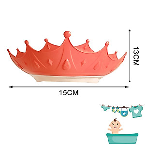 Baby Shower Cap Shield, Adjustable Silicone Shampoo Bath Cap Visor Cap Shower Cap for Kids Toddlers Infants Hair Washing Protect Eye Ear Bath 2 Pack (Blue+Pink)