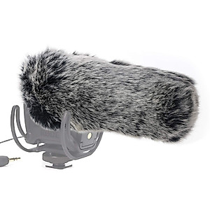 SUNMON VideoMic Pro Furry Windscreen Muff, Pop Filter Wind Cover Fits for Rode VideoMicPro Compact Directional On-Camera Microphone