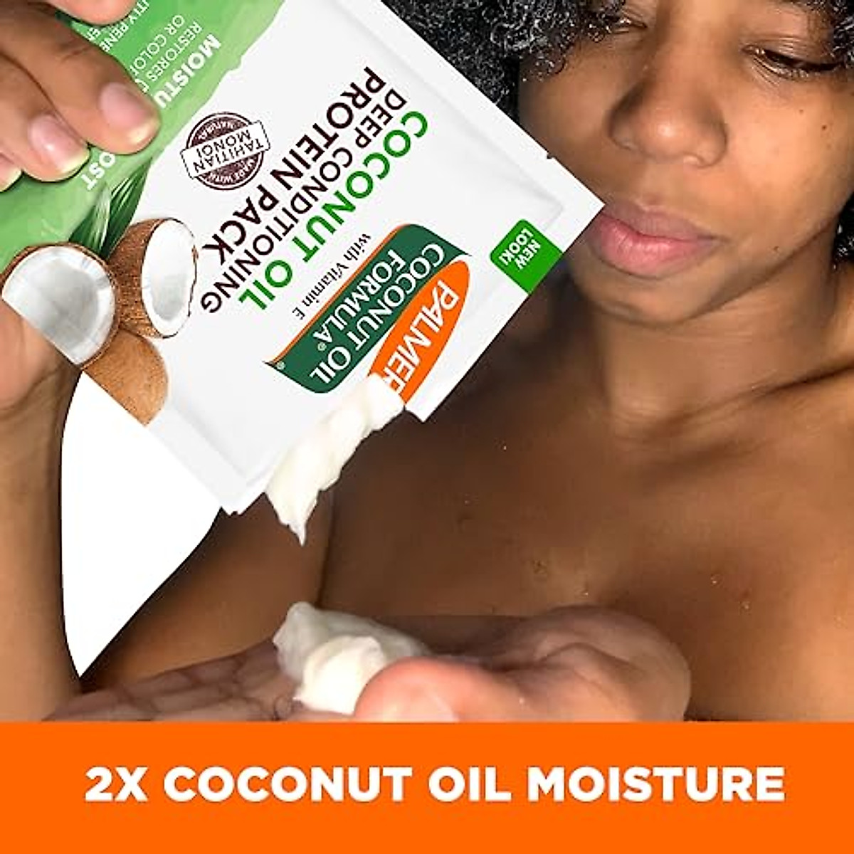 Palmer's Coconut Oil Formula Moisture Boost Protein Pack, Hair Treatment for Dry, Damaged, Over-Processed and Colored Hair, 2.1 Ounce (Pack of 12)