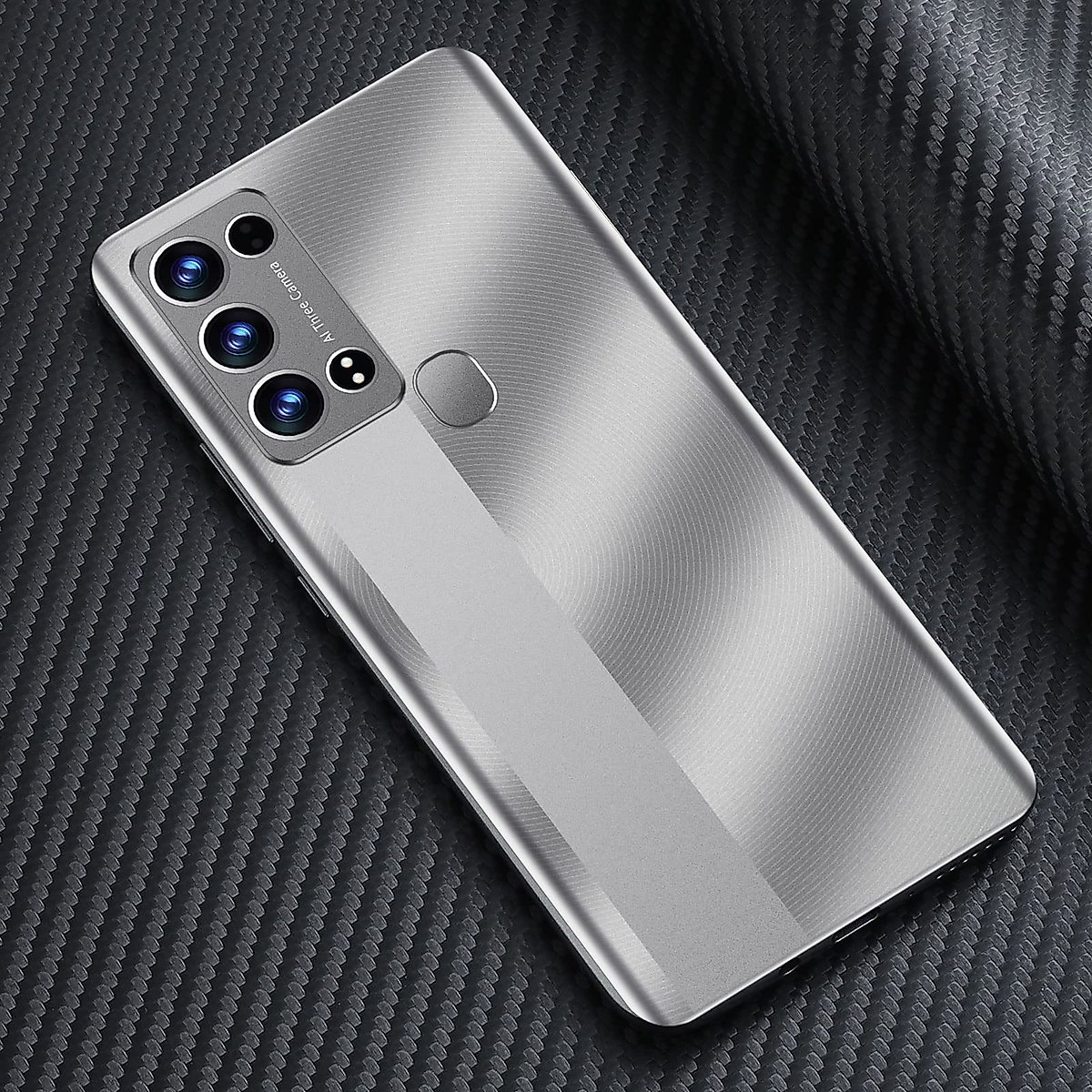 LANTRO JS Mobile Phone for Android 12, 6.5in 5G Network, 6GB RAM, 128GB ROM, Fingerprint & Face Unlock, Grey (EU Plug), Compatible with Smartphones