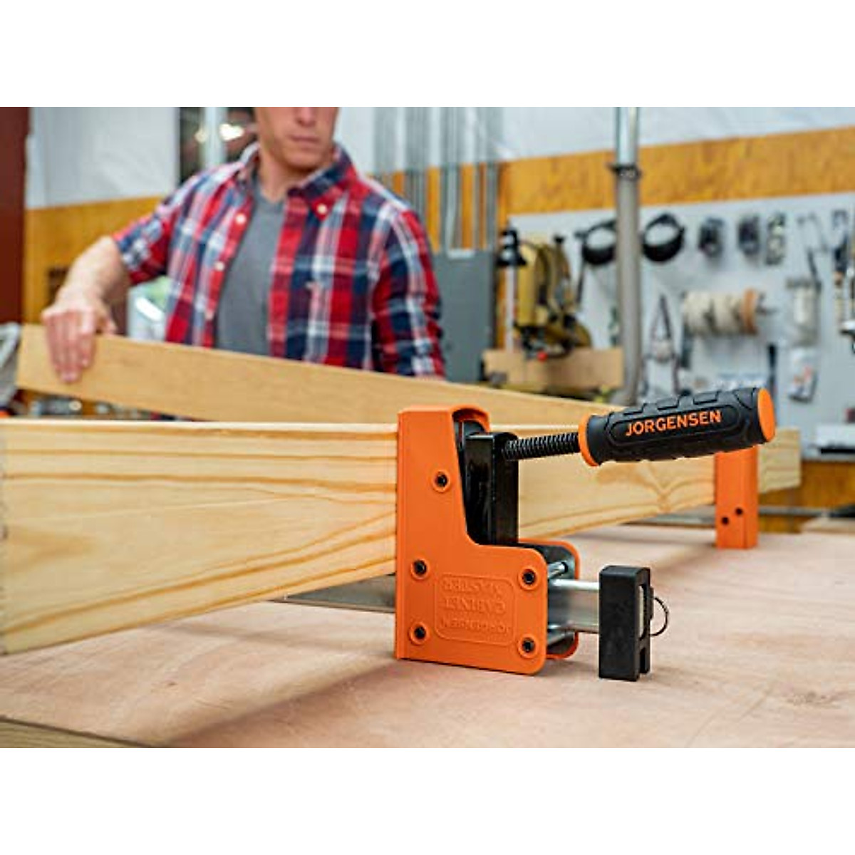 JORGENSEN 8048 Cabinet Master 48 Inch 90 Degree Parallel Steel Bar Clamp