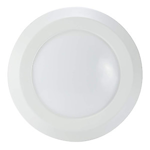 HALO BLD606930WHR BLD 6 in. White Integrated Recessed Ceiling Light Trim at 3000K Soft, Title 20 Compliant LED Direct Mount, 6"