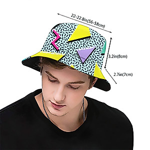 90s Outfit for Women,80s Bucket Hats Fashion Sun Cap Packable Outdoor Summer Fisherman Hat for Women and Men
