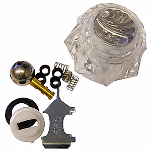 LASCO 01-9341 Delta Acrylic Single Handle Trim Set