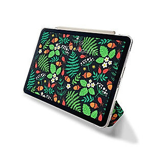 Cute Plants Tropical Leaves Pattern Case Compatible with All Generations iPad Air Pro Mini 5 6 11 inch 12.9 10.9 10.2 9.7 7.9 Plastic Fabric Cover Slim Smart Stand SN900 (8.3" Mini 6th gen)